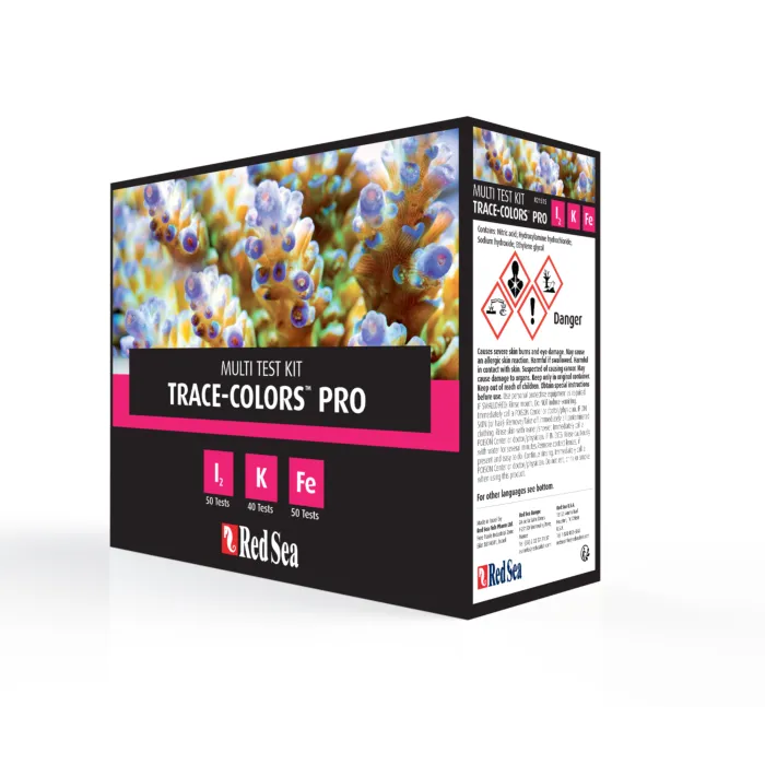 Red Sea - Trace-Colors Pro (Coral Colors) Test Kit (I,K,Fe) - iReef